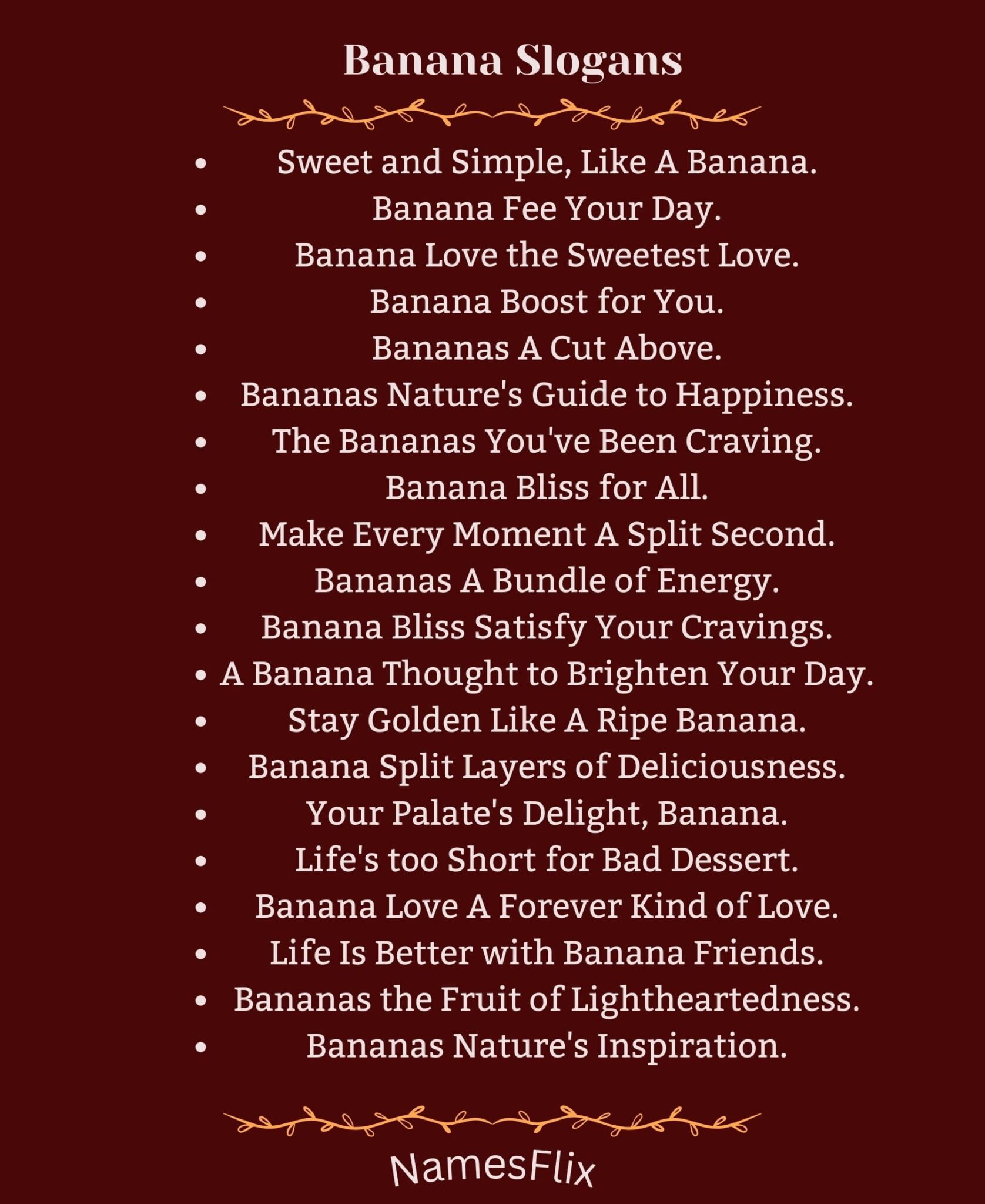 720+ Cool Banana Slogans, Quotes and Phrases Ideas