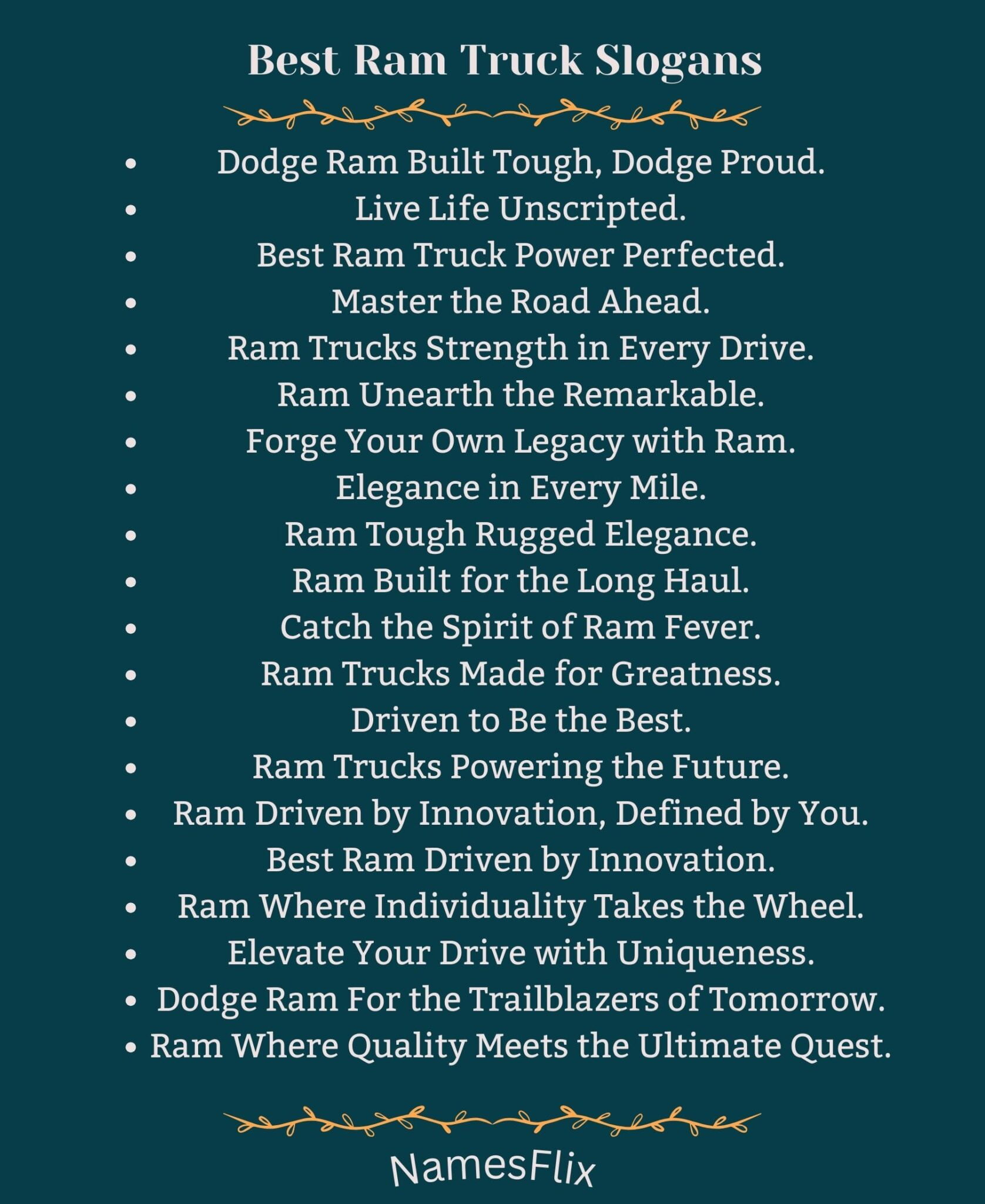 530+ Catchy Dodge Ram Slogans That Rev Up Your Truck's Roar