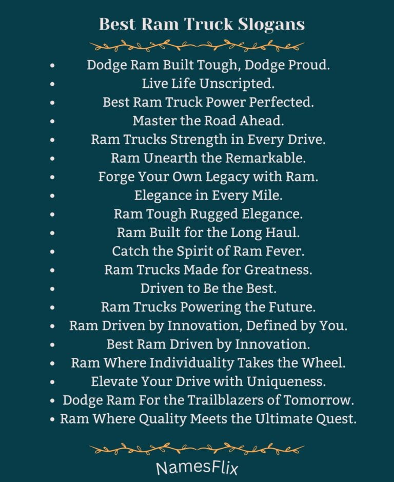 530+ Catchy Dodge Ram Slogans That Rev Up Your Truck's Roar