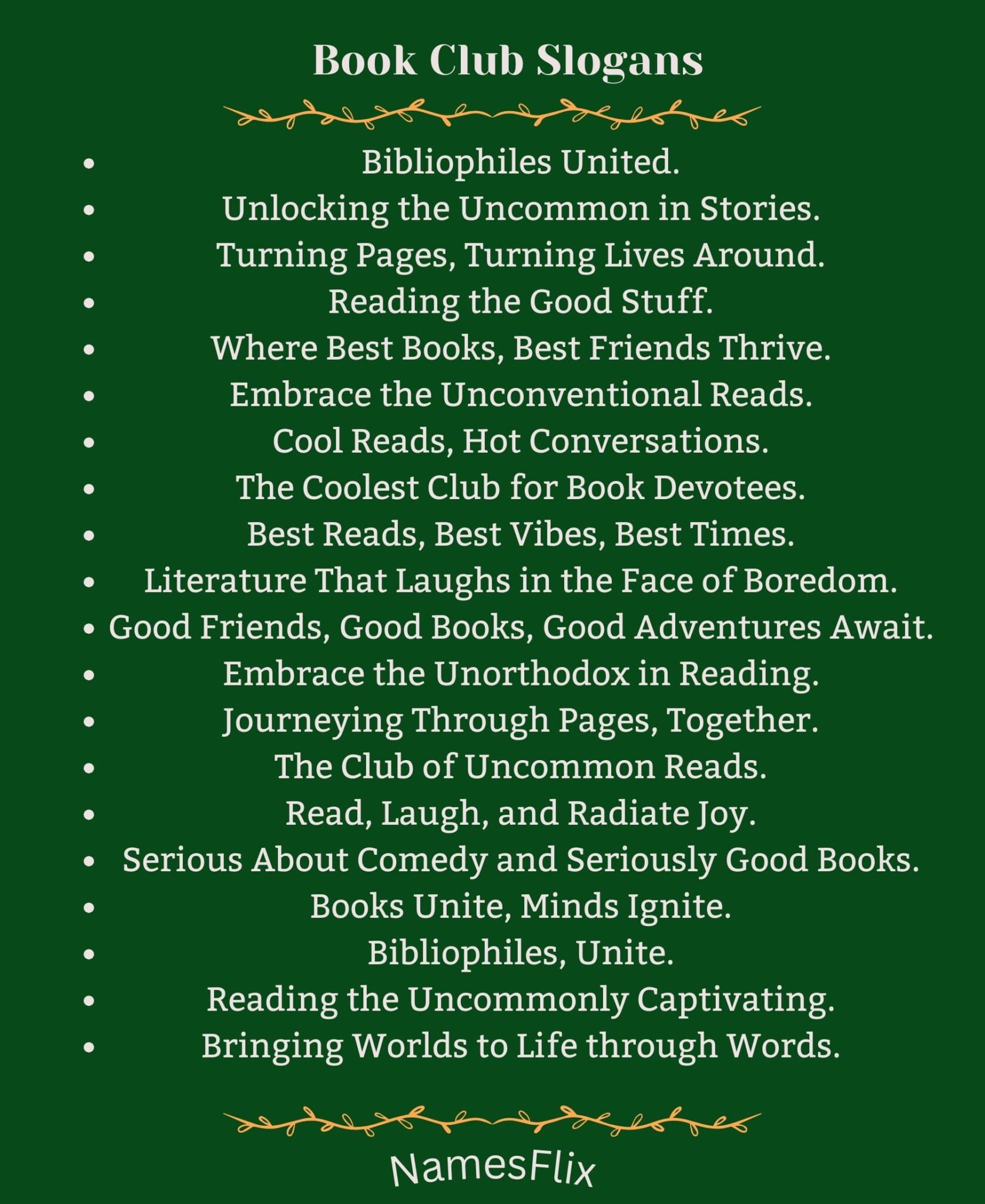 670+ Catchy Book Club Slogans and Taglines Ideas