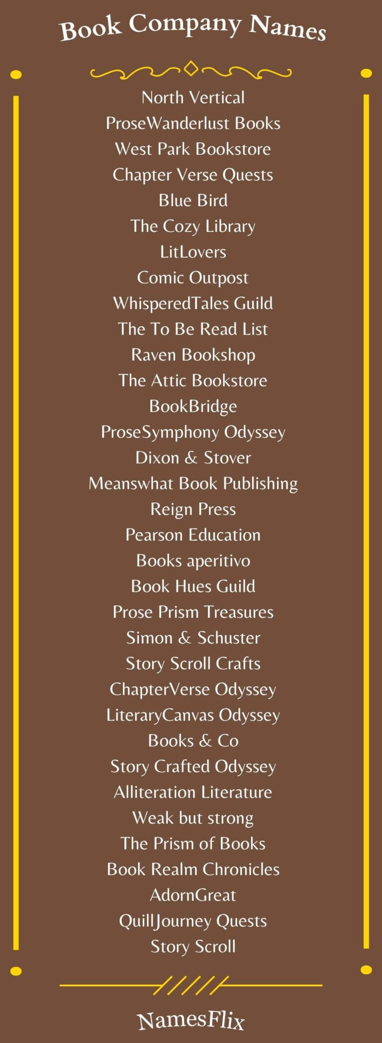 800+ Catchy Book Company Names Suggestion for Shining Future
