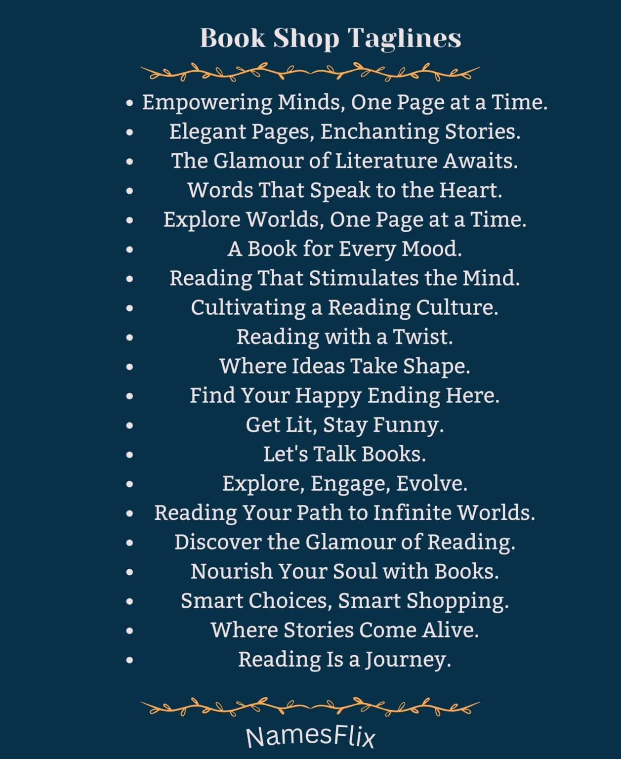 580+ Book Shop Slogans and Cool Bookstore Slogans Ideas