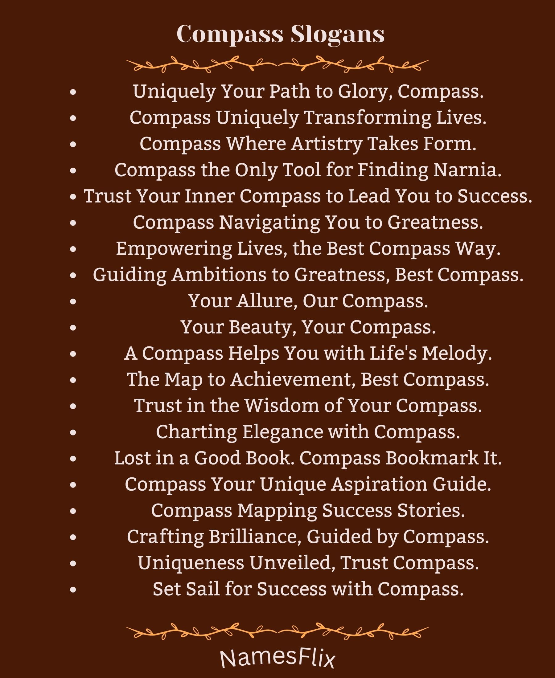 690+ Best Compass Slogans, Quotes and Taglines Ideas