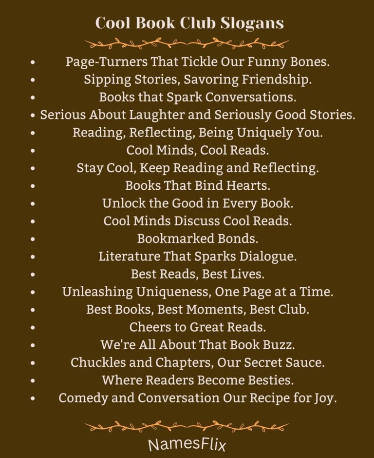 670+ Catchy Book Club Slogans and Taglines Ideas
