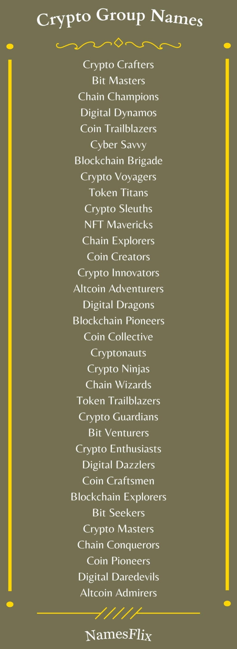 850+ Best Crypto Teams Names Ideas That Pave the Way