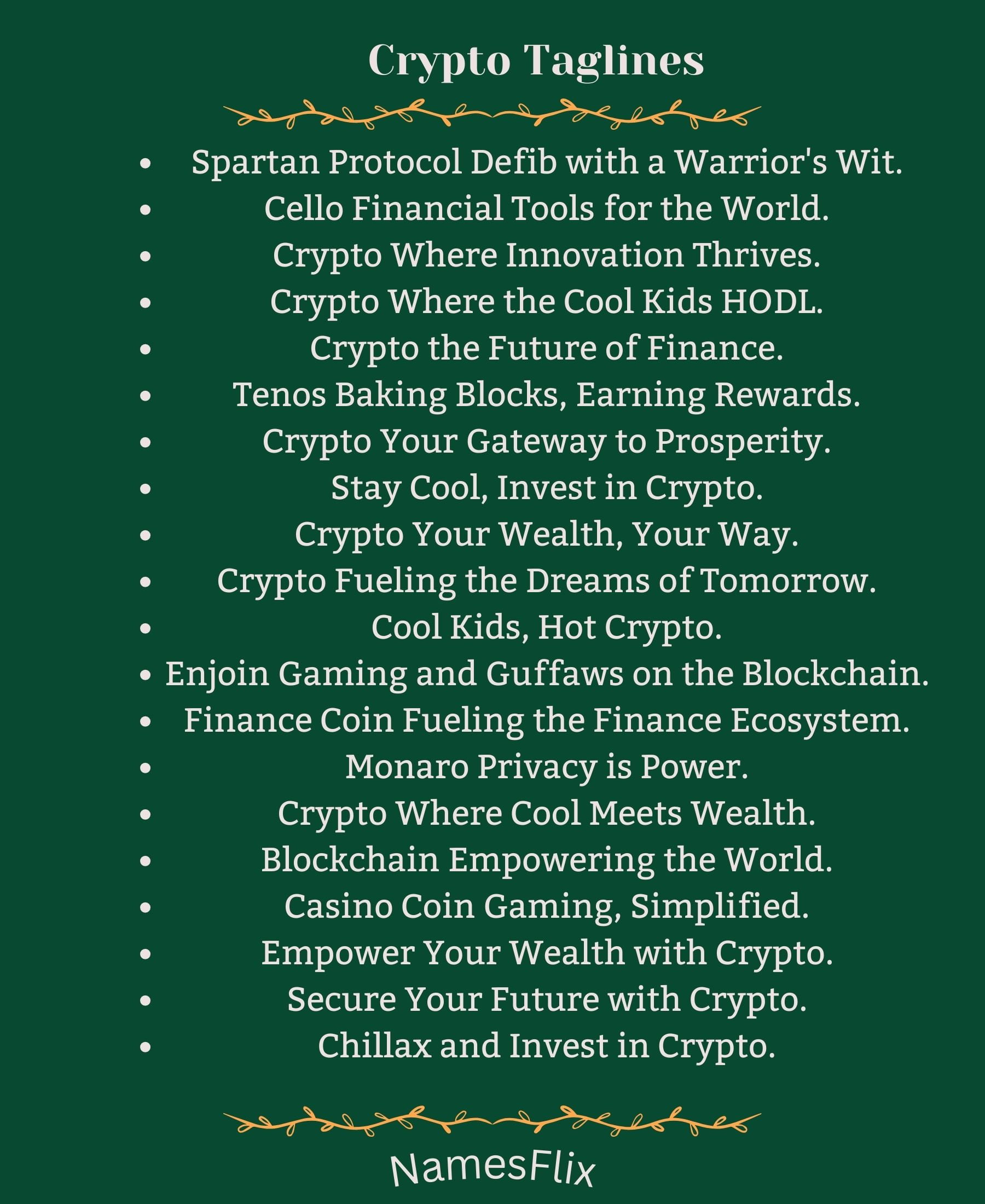 570+ Best Crypto Slogans, Phrases and Taglines Ideas