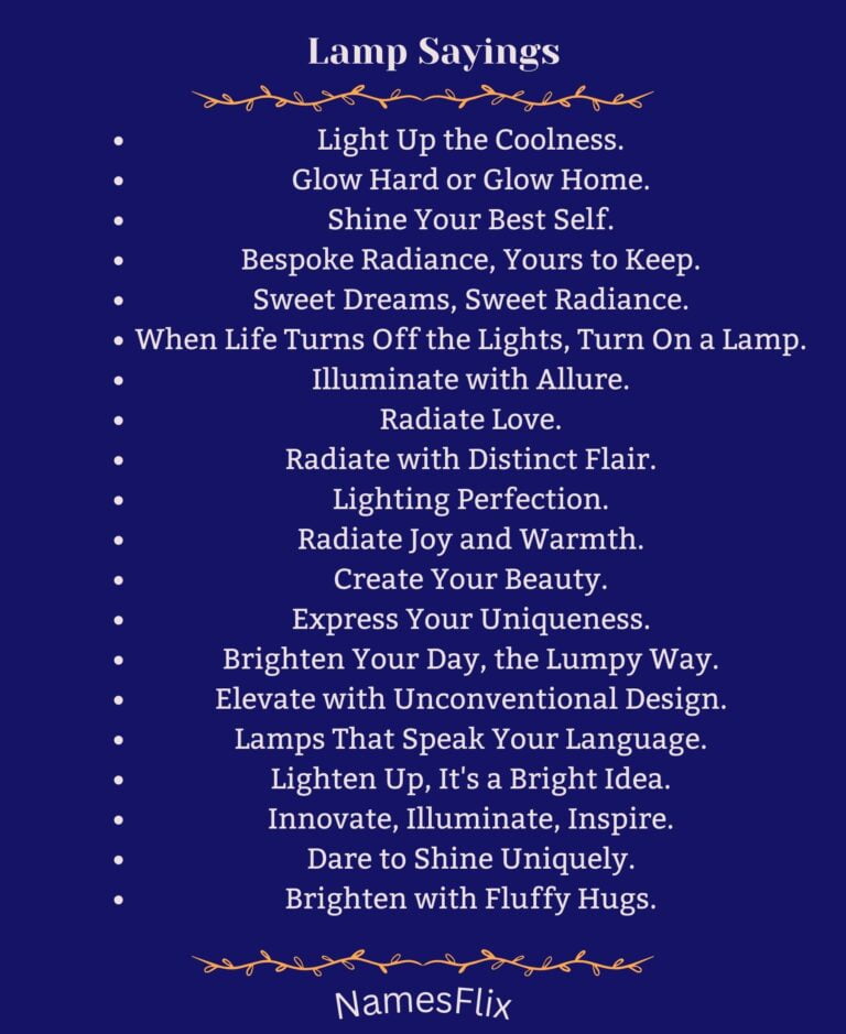 675+ Best Lamp Slogans, Phrases & Taglines