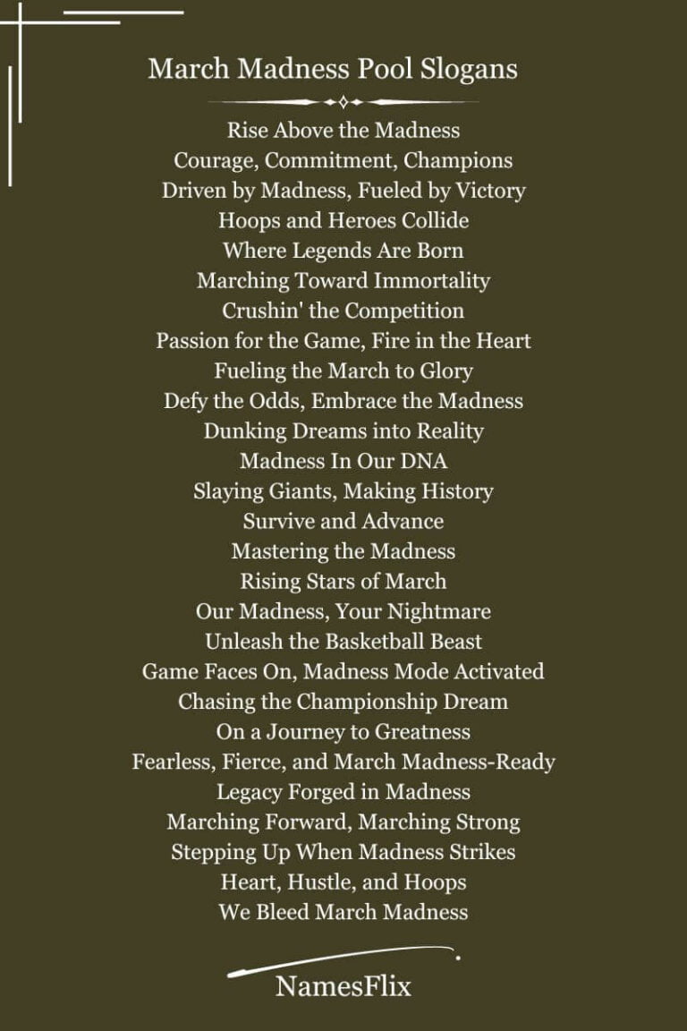 731+ Cool March Madness Slogans and Taglines