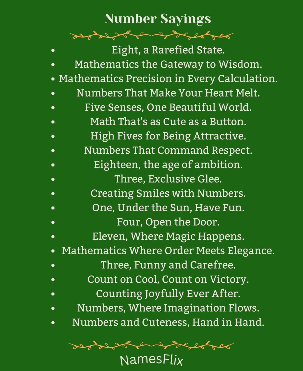 670+ Number Slogans ,Phrases & Taglines