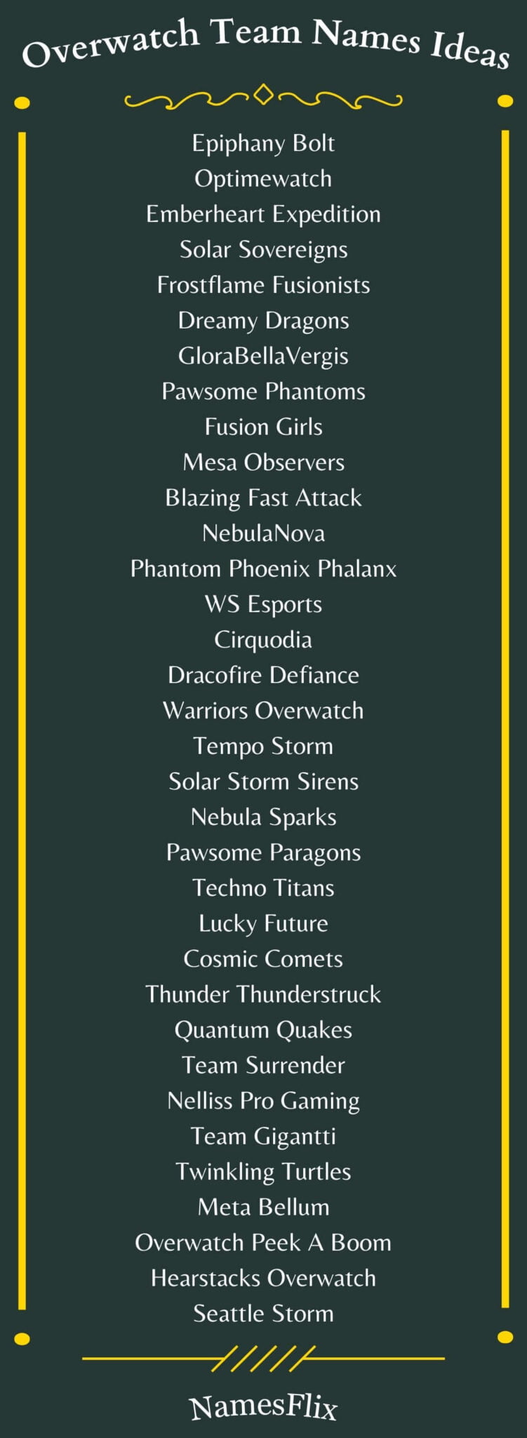 999+ Catchy Overwatch Team Names Ideas That Unite Crew