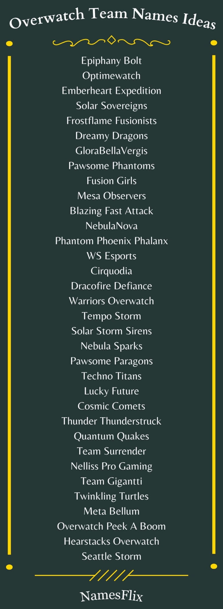 999+ Catchy Overwatch Team Names Ideas That Unite Crew