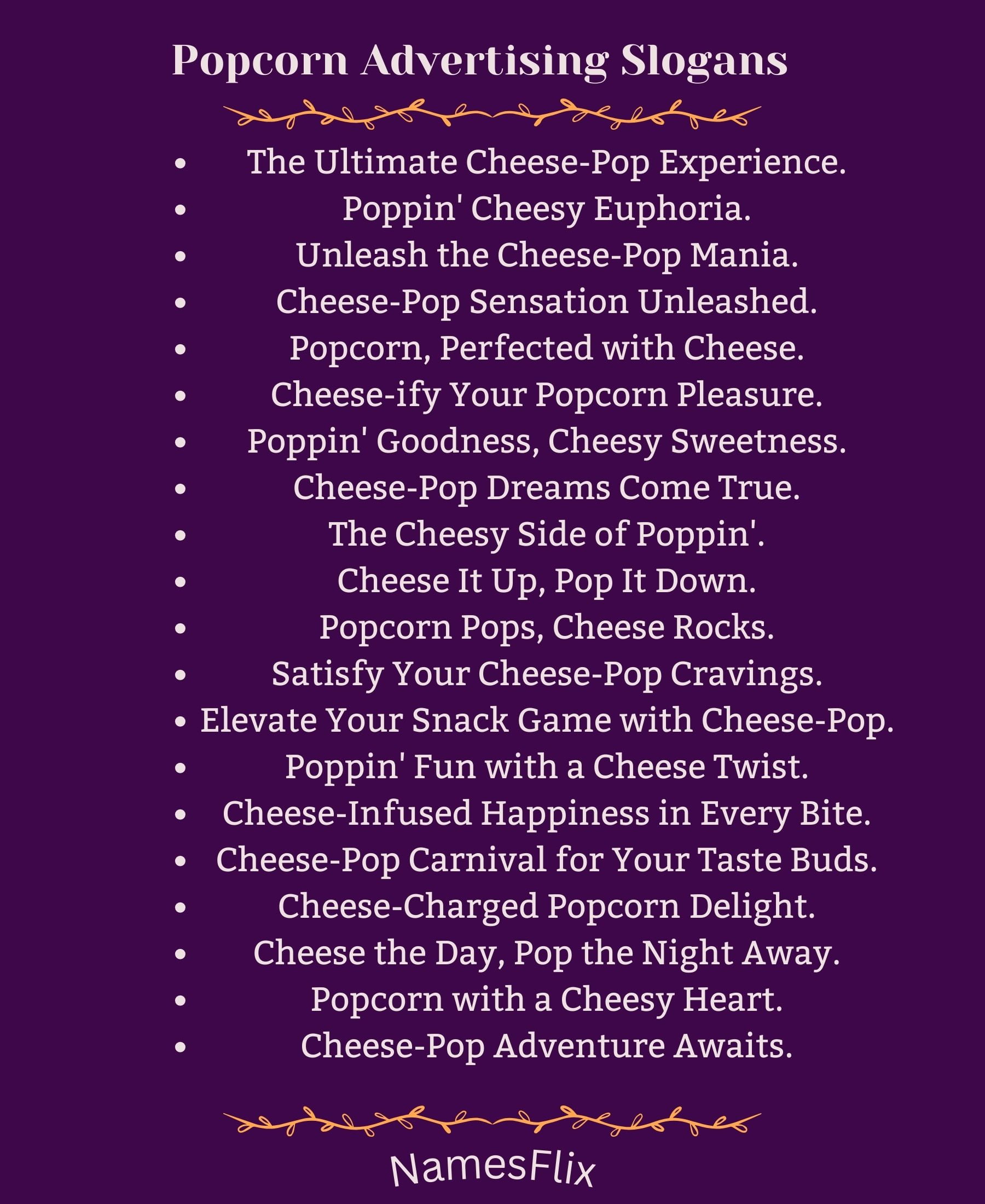 840+ Best Popcorn Slogans Ideas for Movie Nights