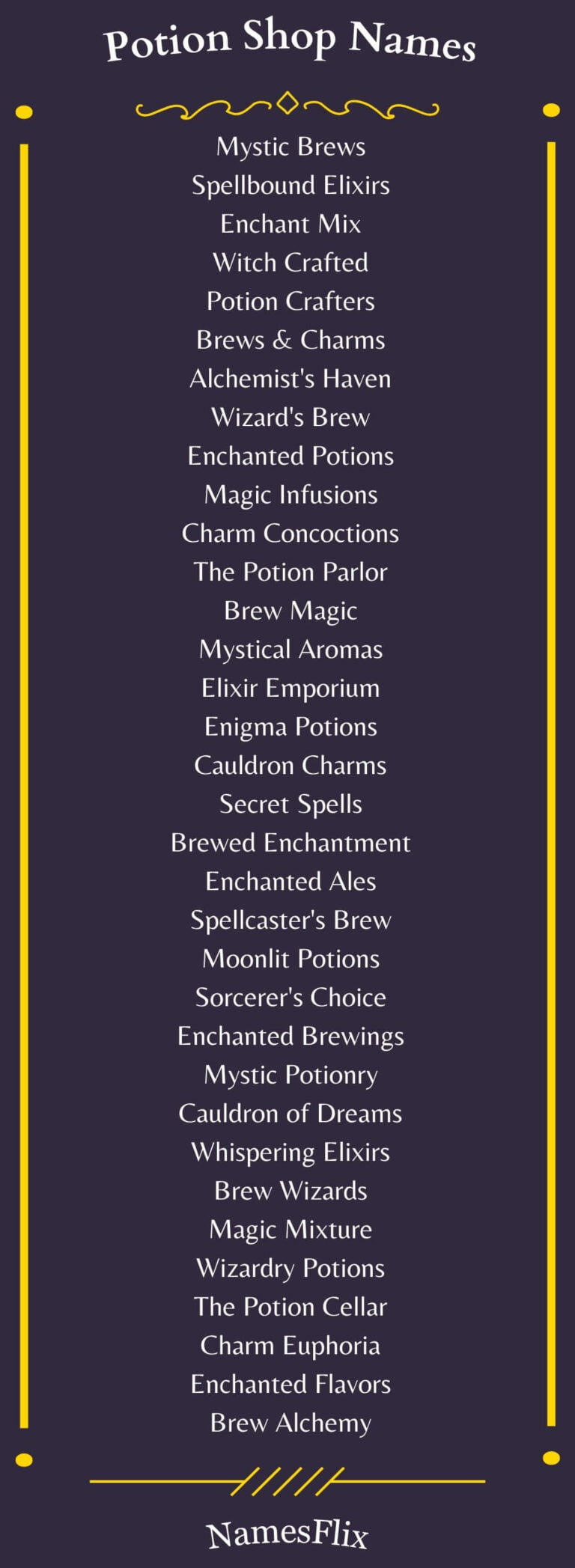 1100+ Potion Shop Names That Lead to Mystical Realms