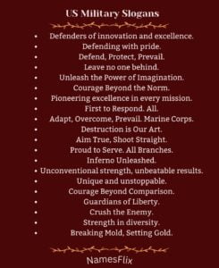 710+ Catchy Military Slogans, Mottos and Taglines Ideas