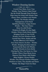 590+ Best Window Cleaning Slogans & Taglines Ideas