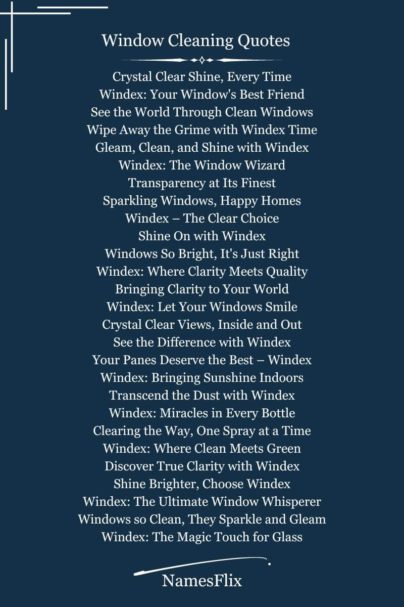 590+ Best Window Cleaning Slogans & Taglines Ideas