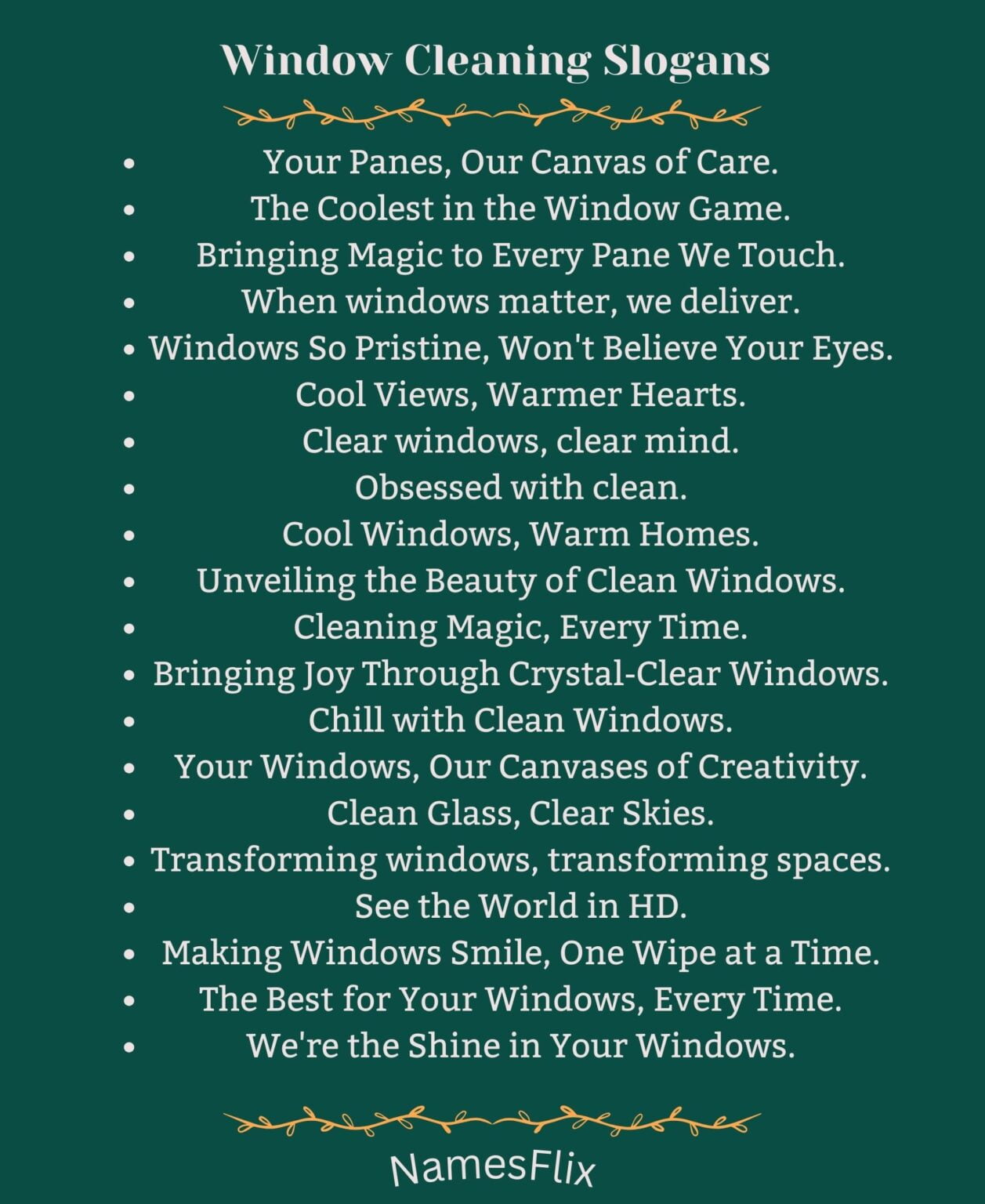590+ Best Window Cleaning Slogans & Taglines Ideas