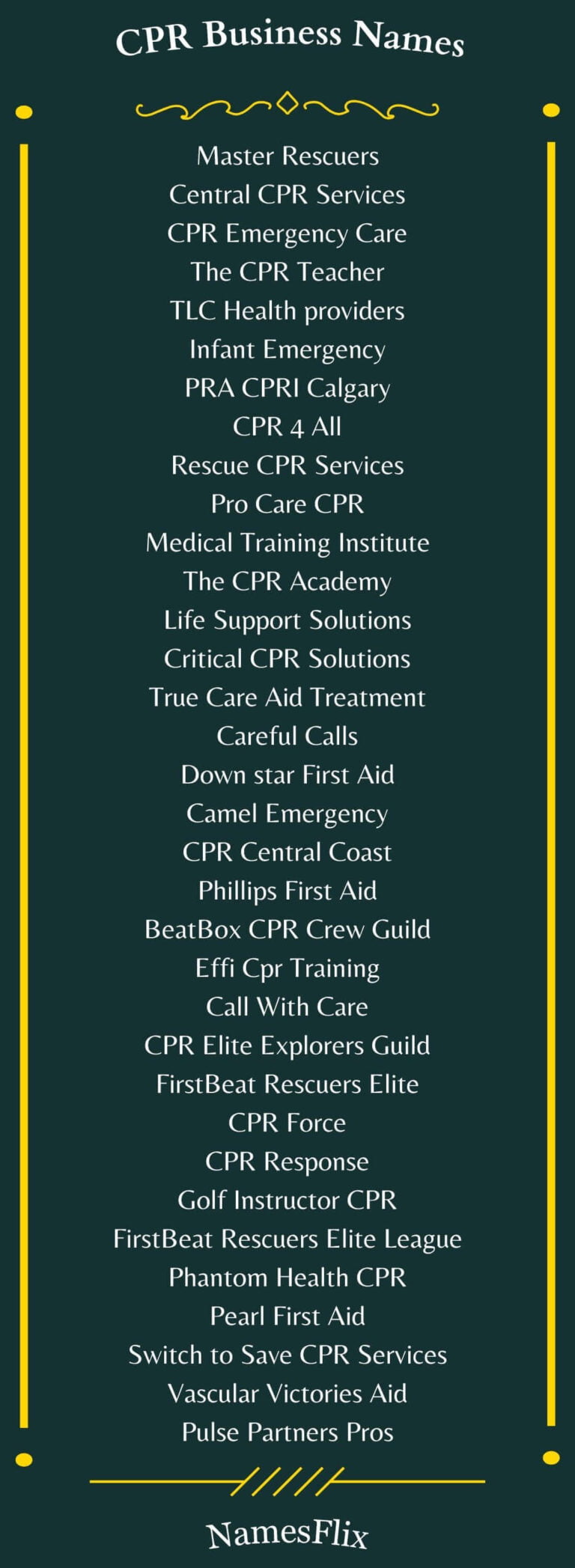 1200+ CPR Business Names Ideas for a Life Saving Venture