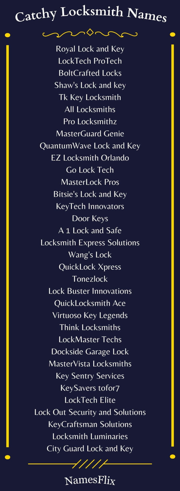 1250+ Locksmith Company Names Ideas That Will Do the Trick