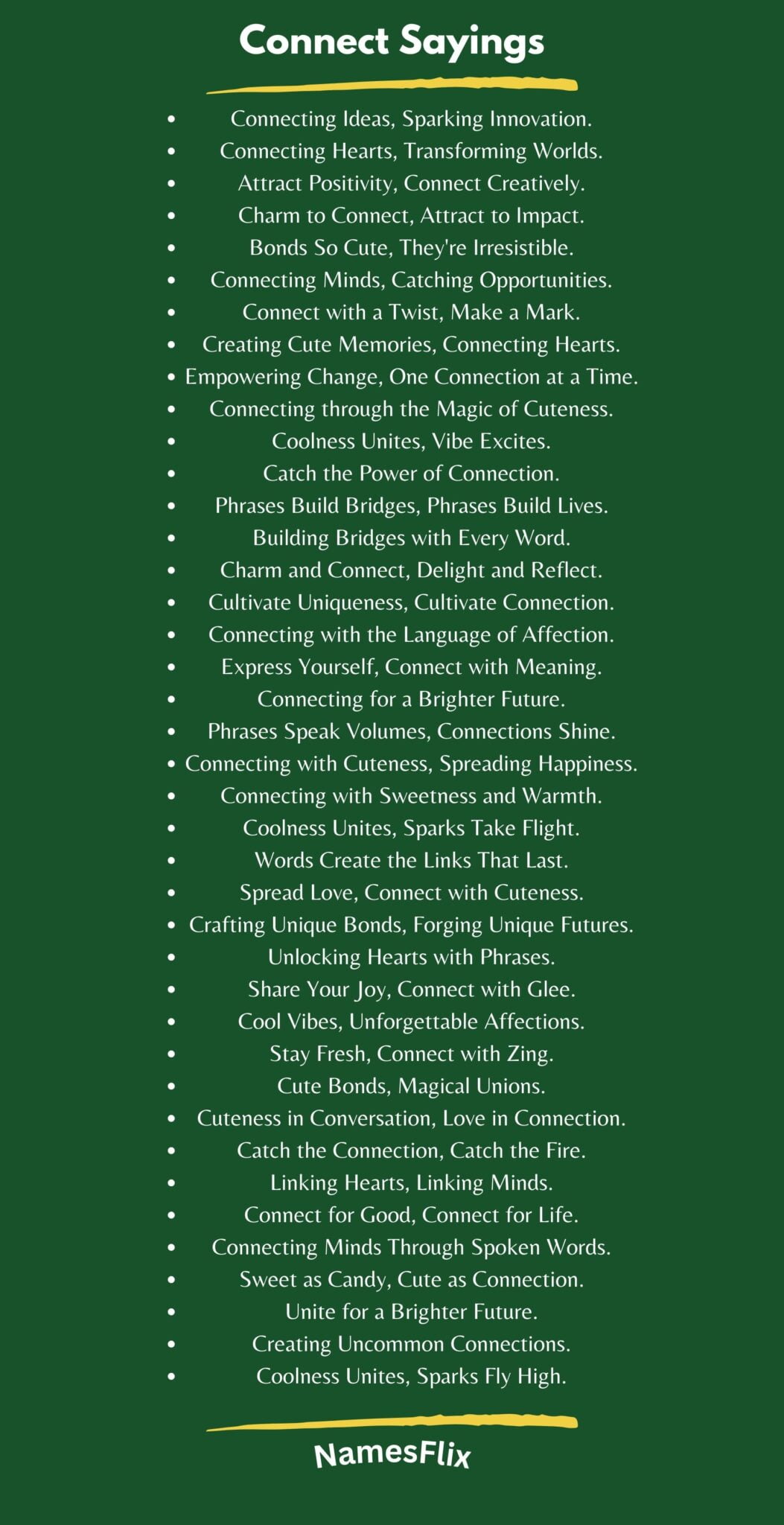 665+ Best Connect Slogans, Sayings & Taglines Ideas