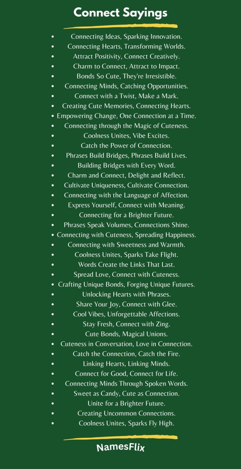 665+ Best Connect Slogans, Sayings & Taglines Ideas