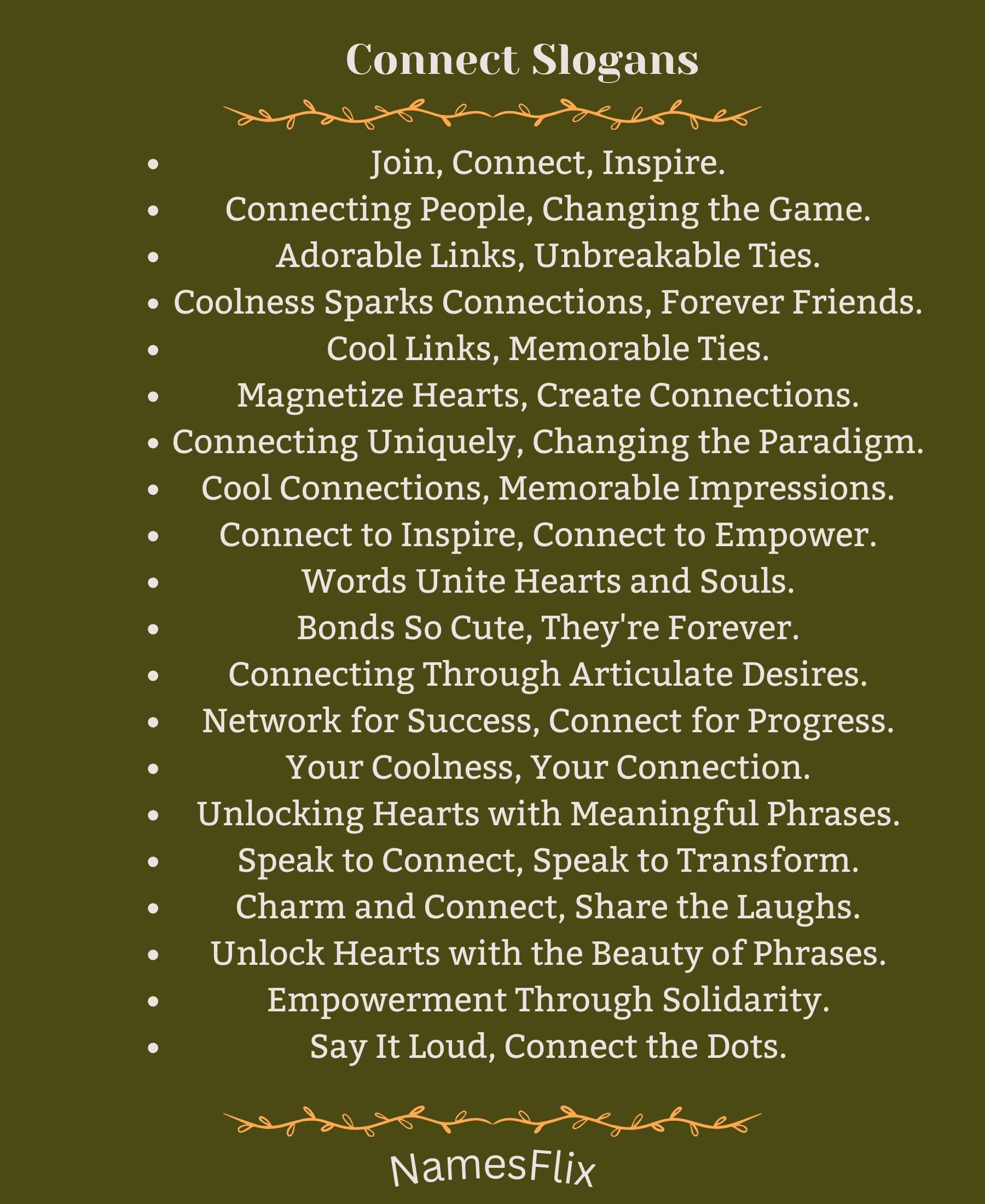 665+ Best Connect Slogans, Sayings & Taglines Ideas