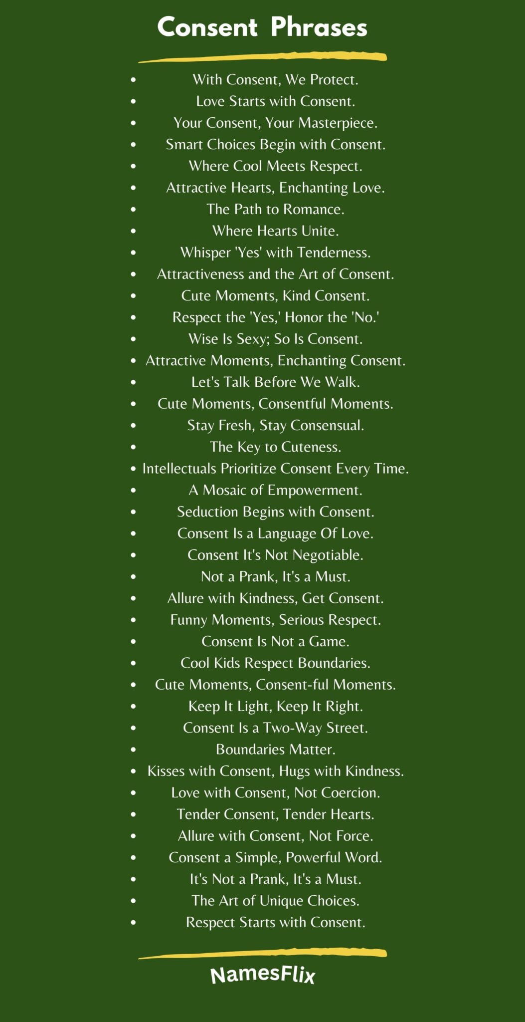620+ Best Consent Slogans, Sayings & Taglines Ideas