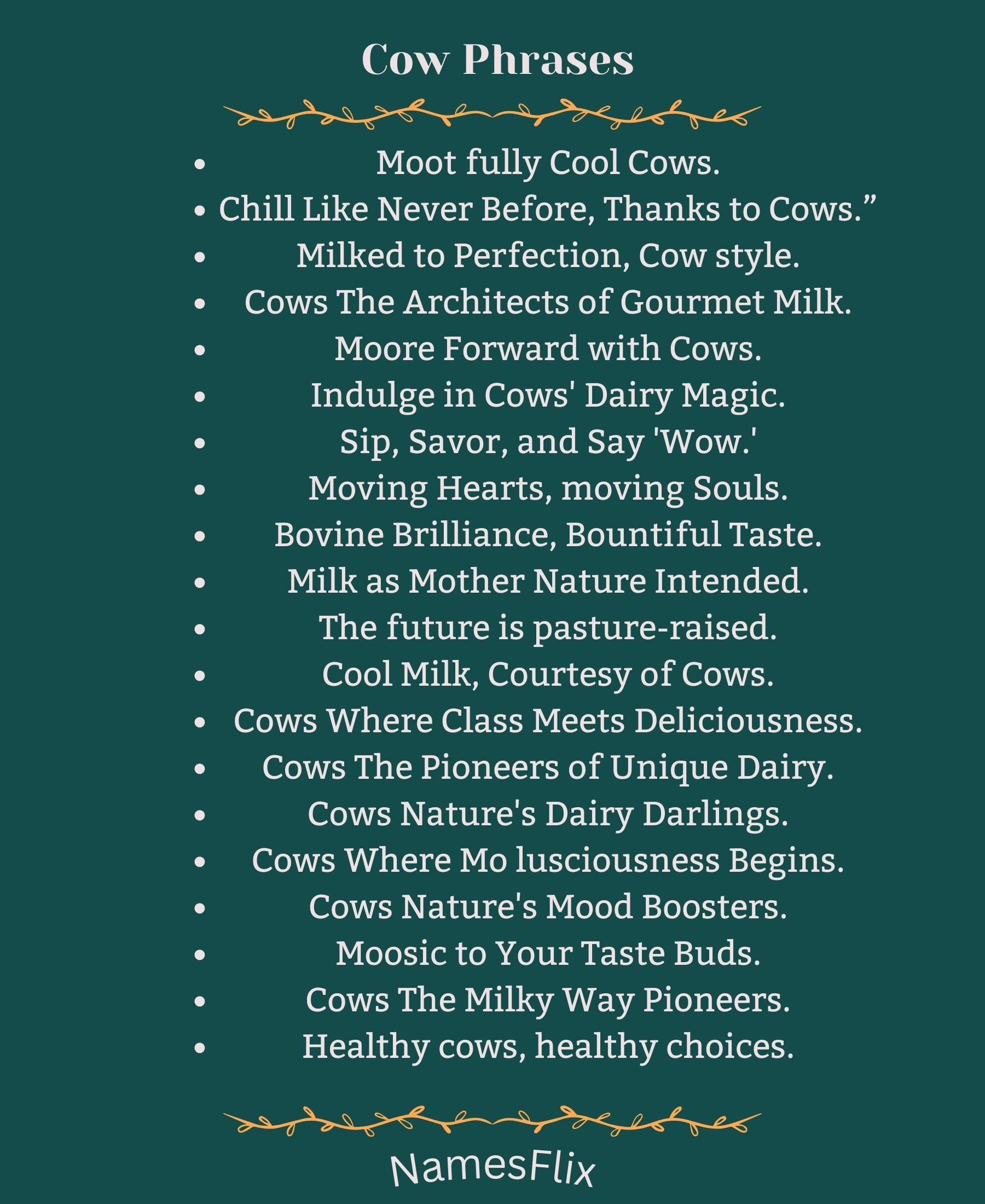 615+ Best Cow Slogans, Sayings & Taglines for a Better Life