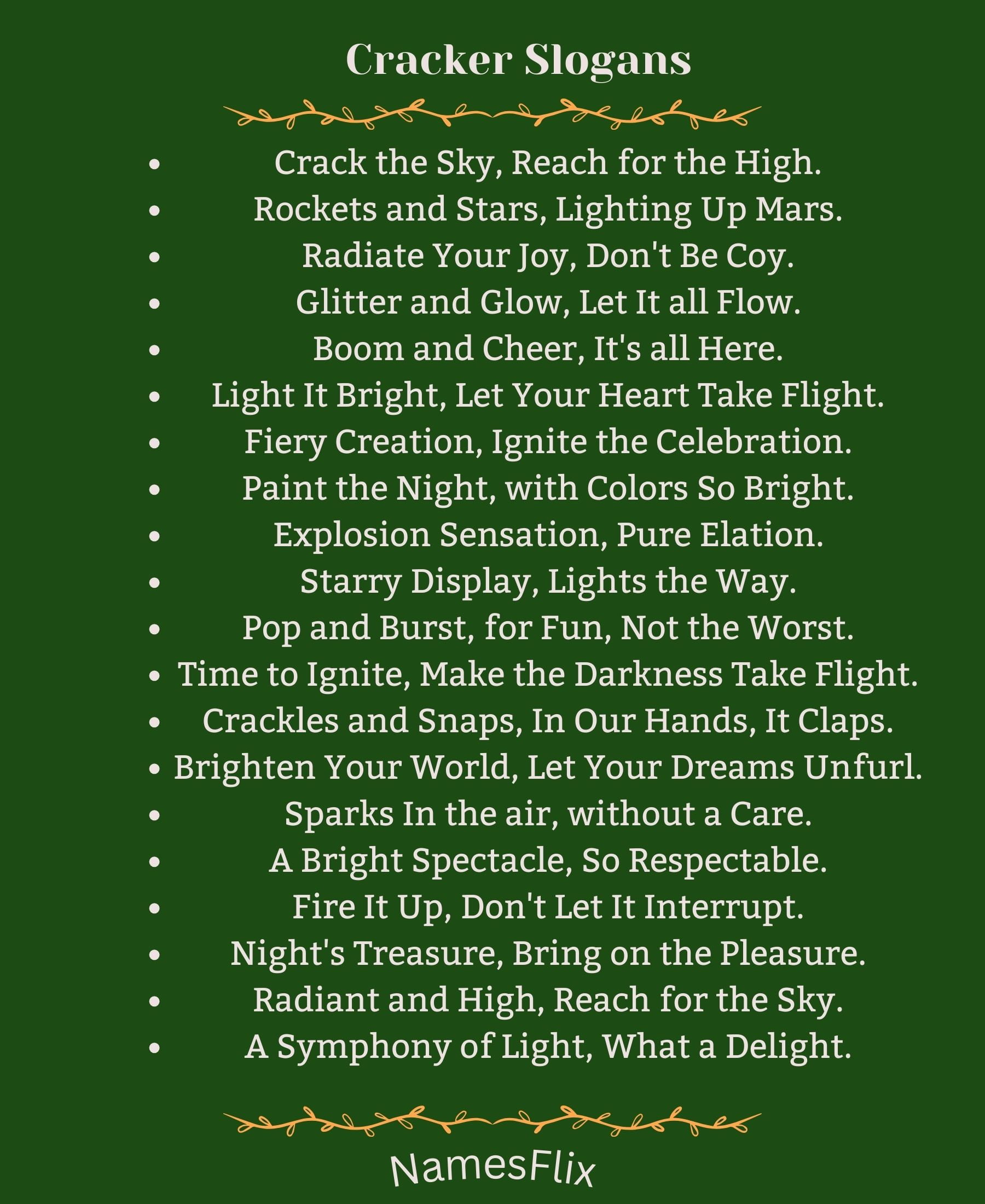 690+ Cracker Slogans that Unlock the Taste, Break the Crisp