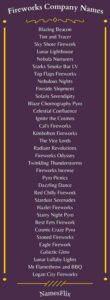 1200+ Fireworks Company Names Ideas That Light Up the Night