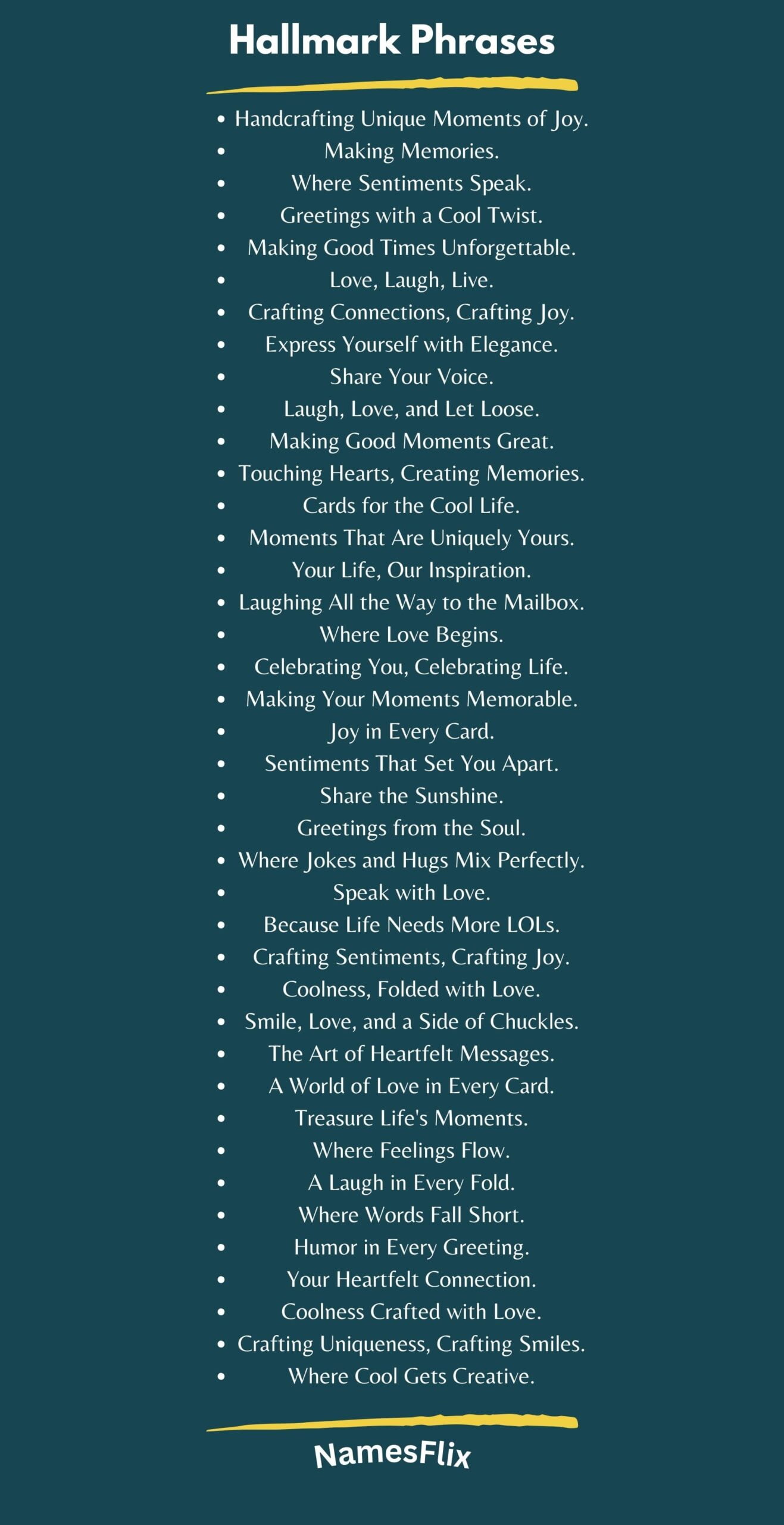 610+ Hallmark Slogans That Spread Joy and Inspiration Worldwide