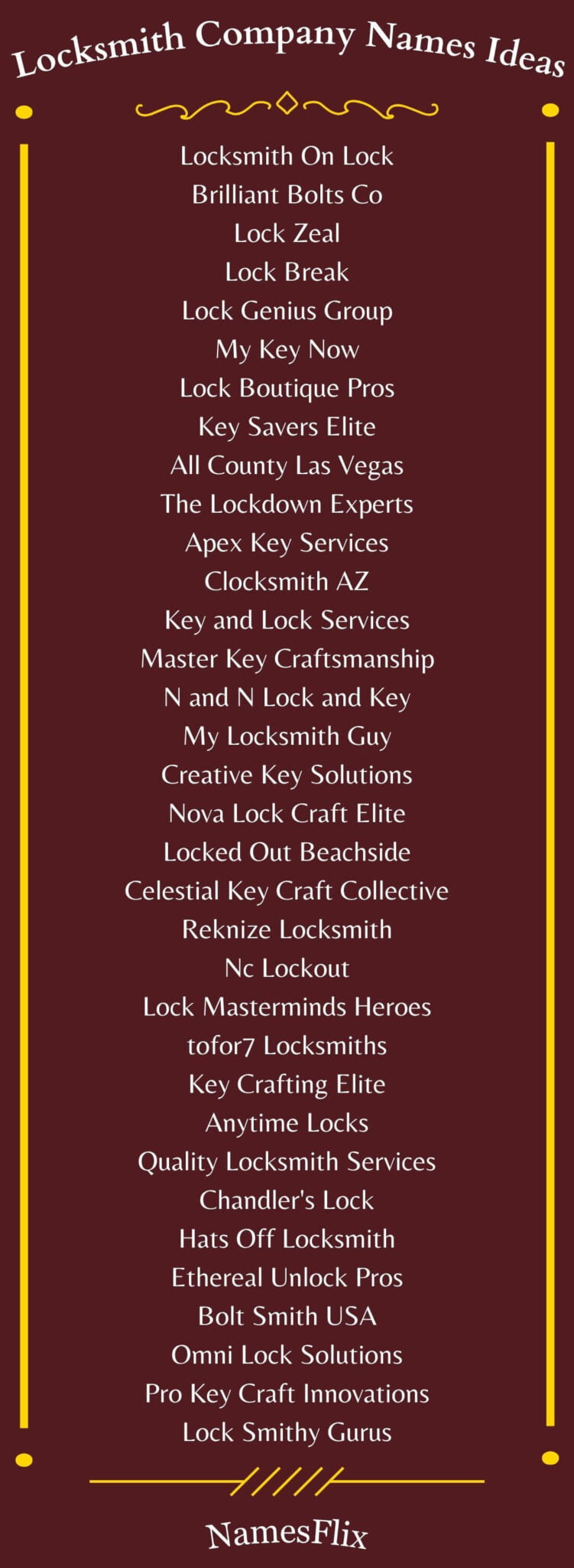 1250+ Locksmith Company Names Ideas That Will Do the Trick