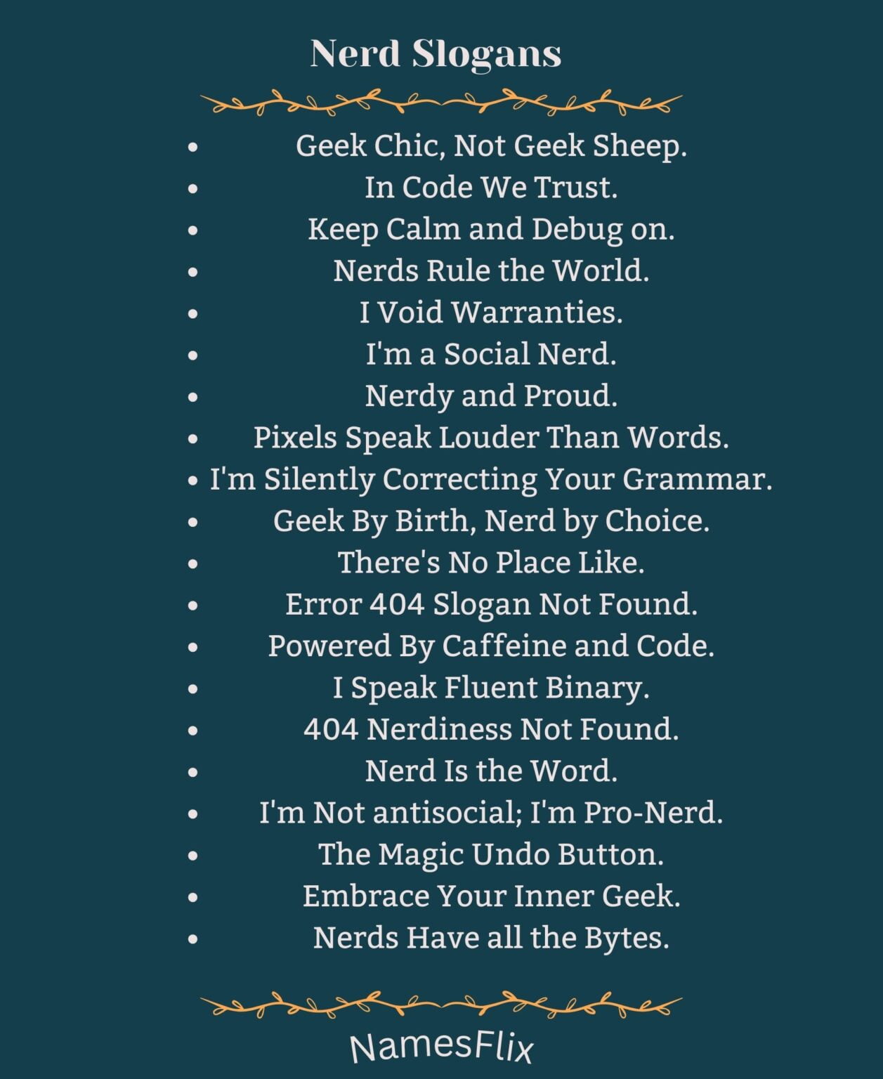 610+ Best Nerd Slogans, Sayings And Taglines Ideas