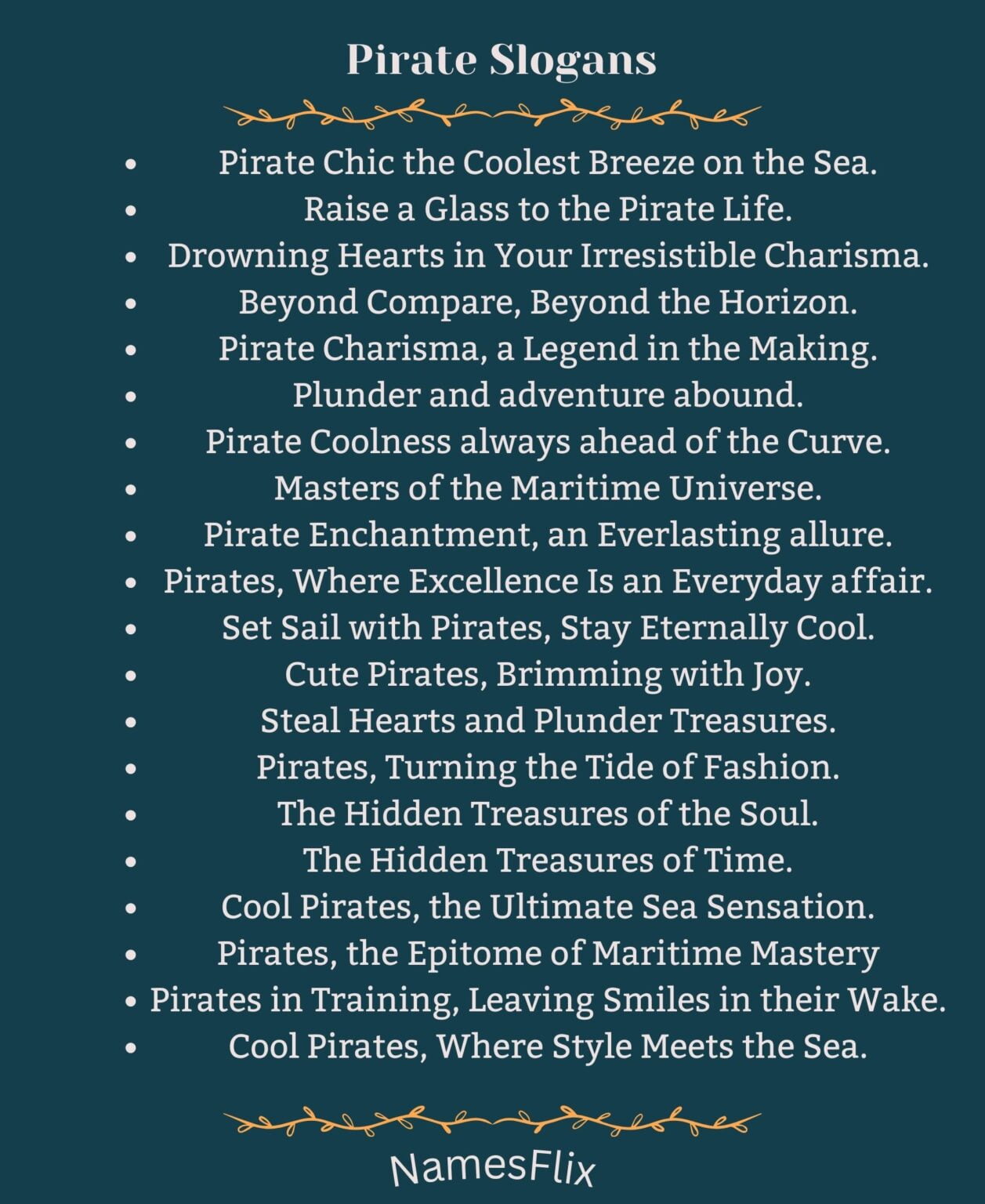 795+ Best Pirate Slogans, Sayings and Taglines Ideas