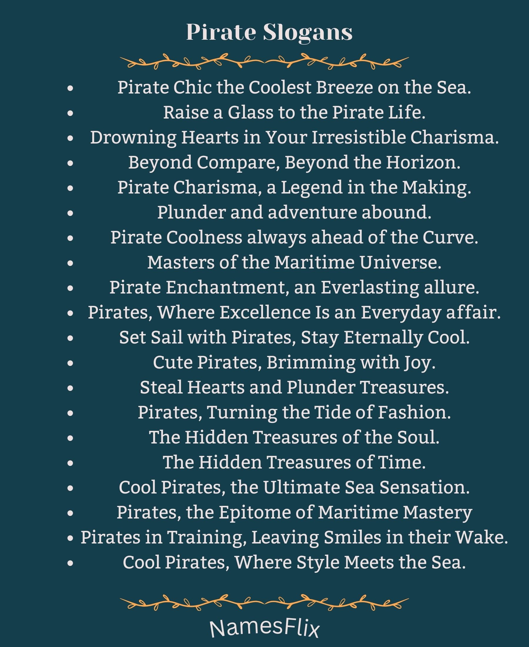 795+ Best Pirate Slogans, Sayings and Taglines Ideas