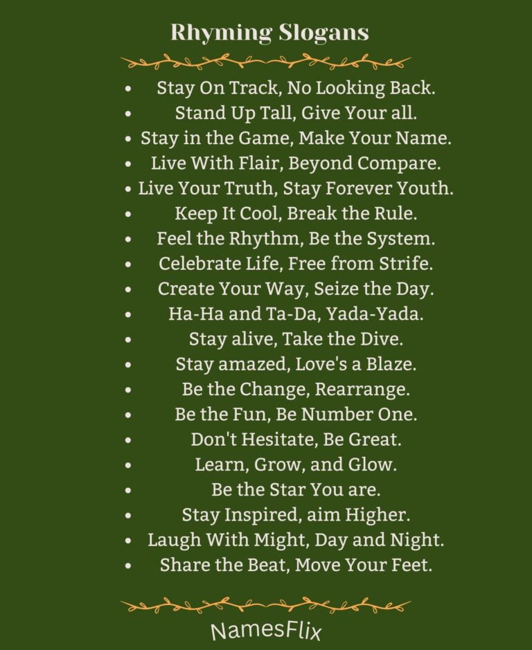 675+ Best Rhyming Slogans ,Sayings & Taglines Ideas