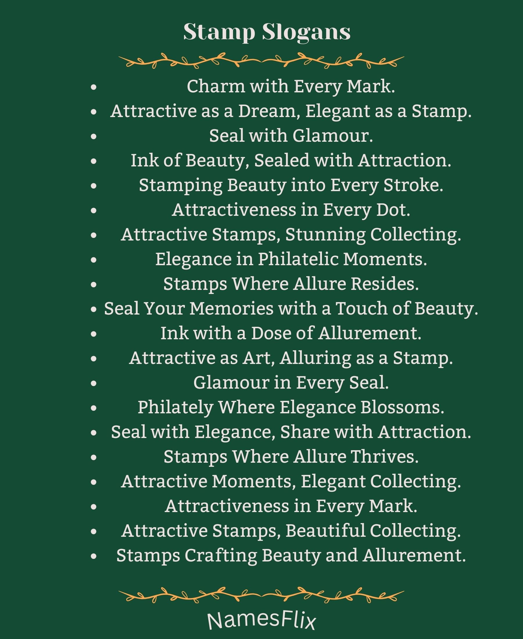 700+ Catchy Stamp Slogans to Inspire Your Creativity