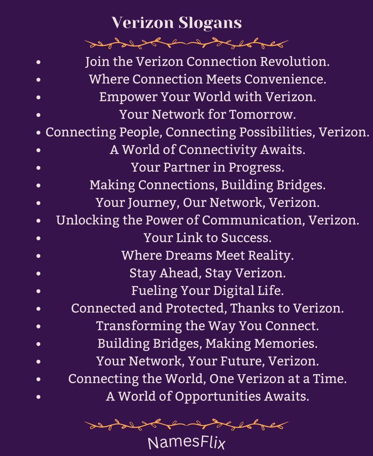 725+ Best Verizon Slogans, Sayings & Taglines Ideas