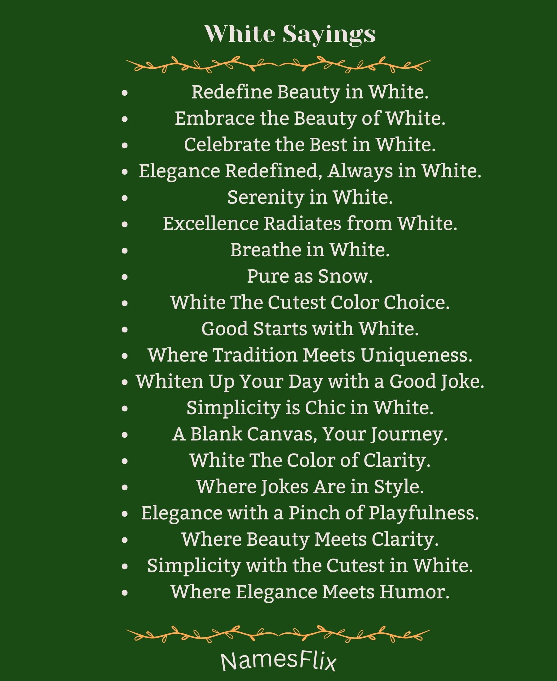 615+ Best White Slogans ,Phrases & Taglines Ideas