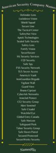 1200+ Security Company Names Ideas to Safeguard and Serve
