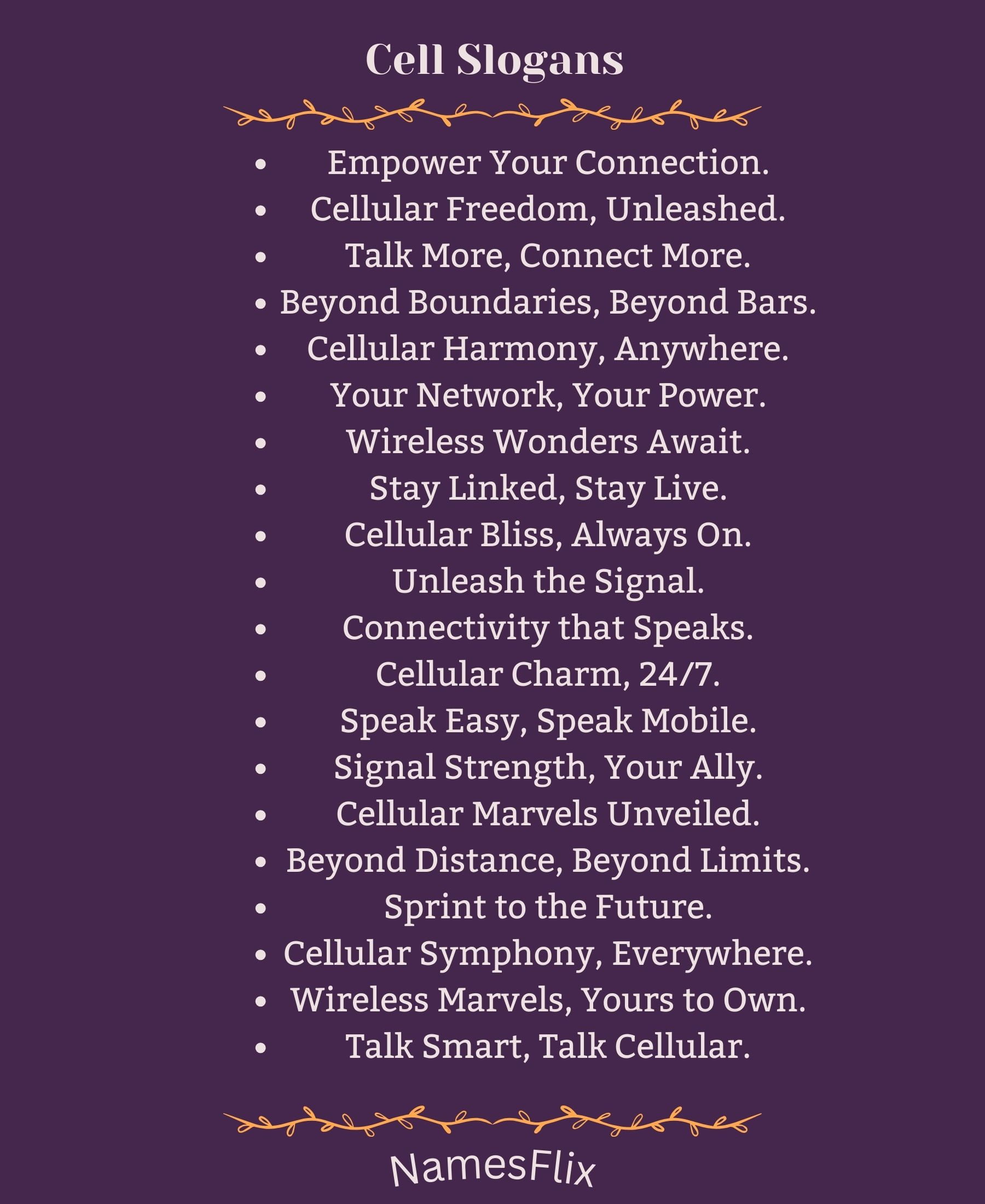 535+ Cute Cell Slogans, Sayings And Taglines Ideas