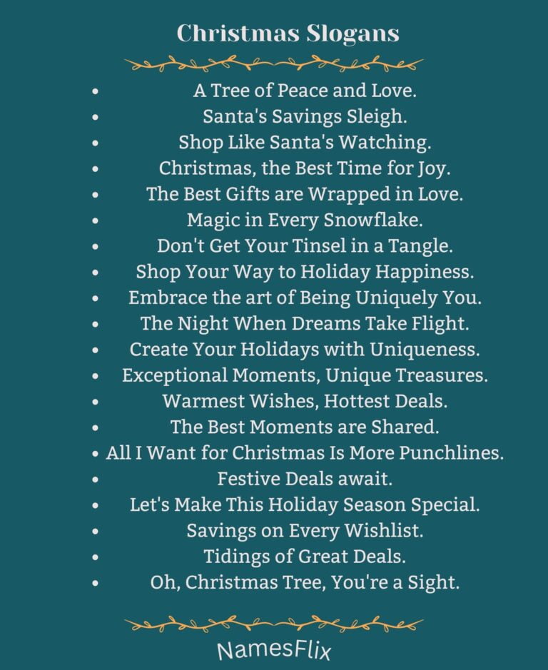 1025+ Christmas Slogans & Phrases for a Merry and Bright Season