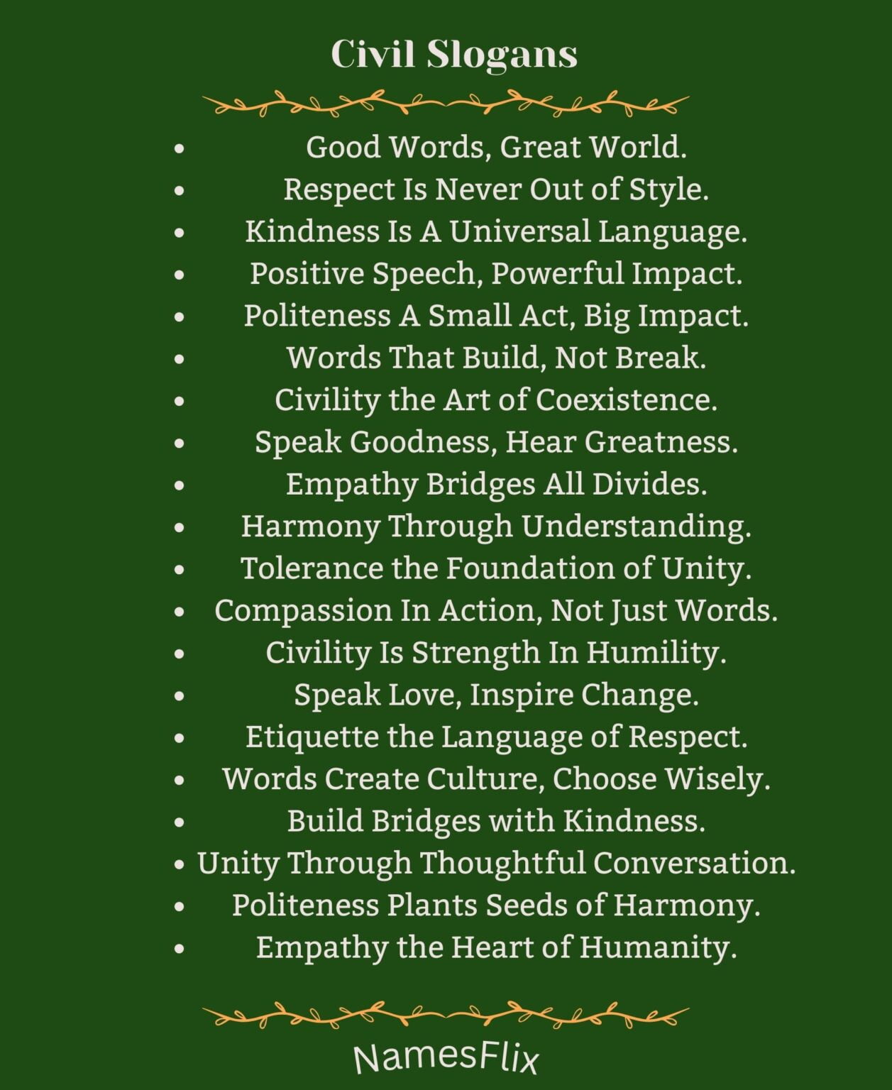 500+ Best Civil Slogans, Sayings & Taglines That Speak Volumes
