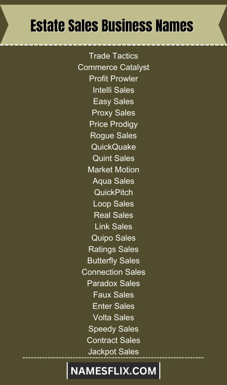 1050+ Sales Business Names to Catapult Your Sales Endeavors
