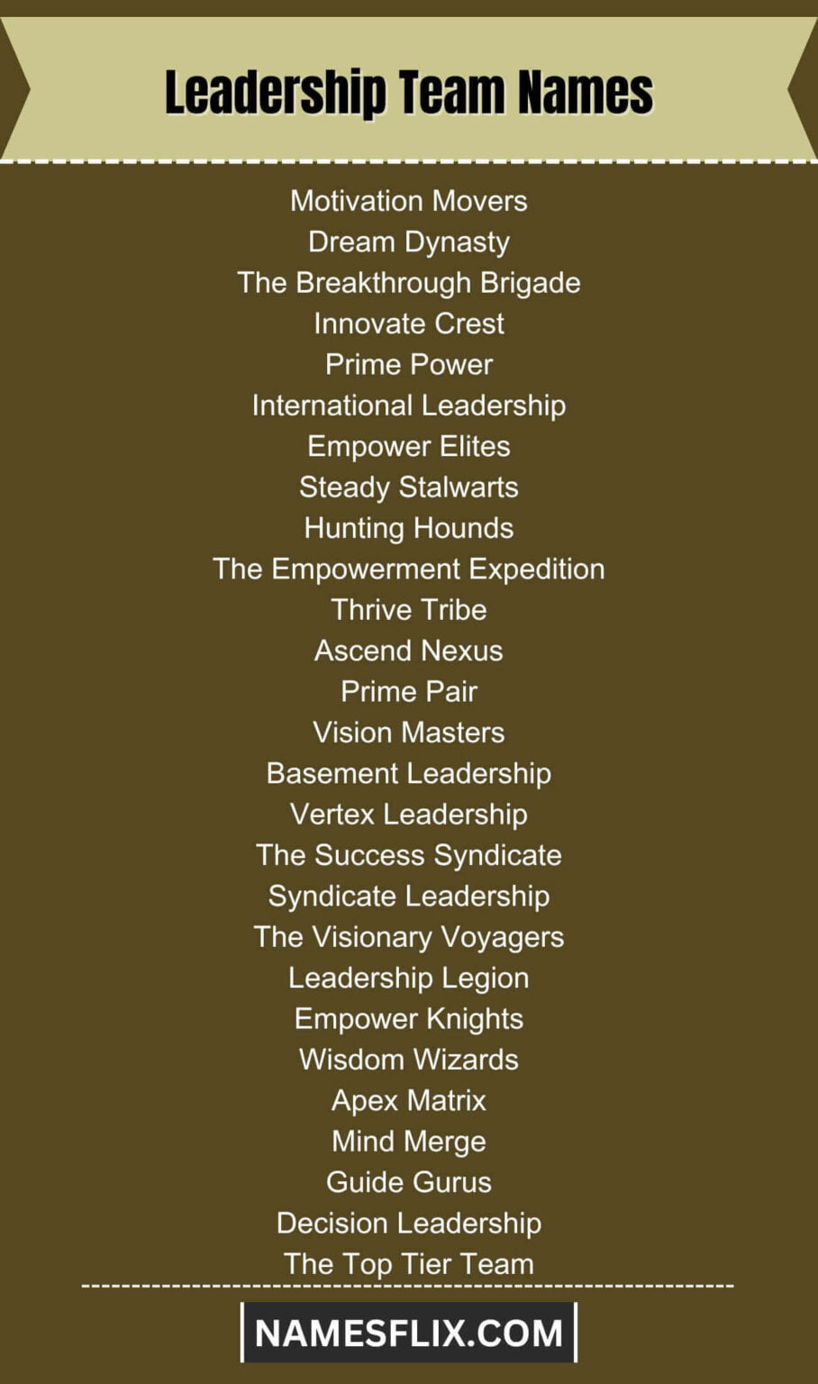 1000+ Leadership Team Names Ideas That Drive Achievement