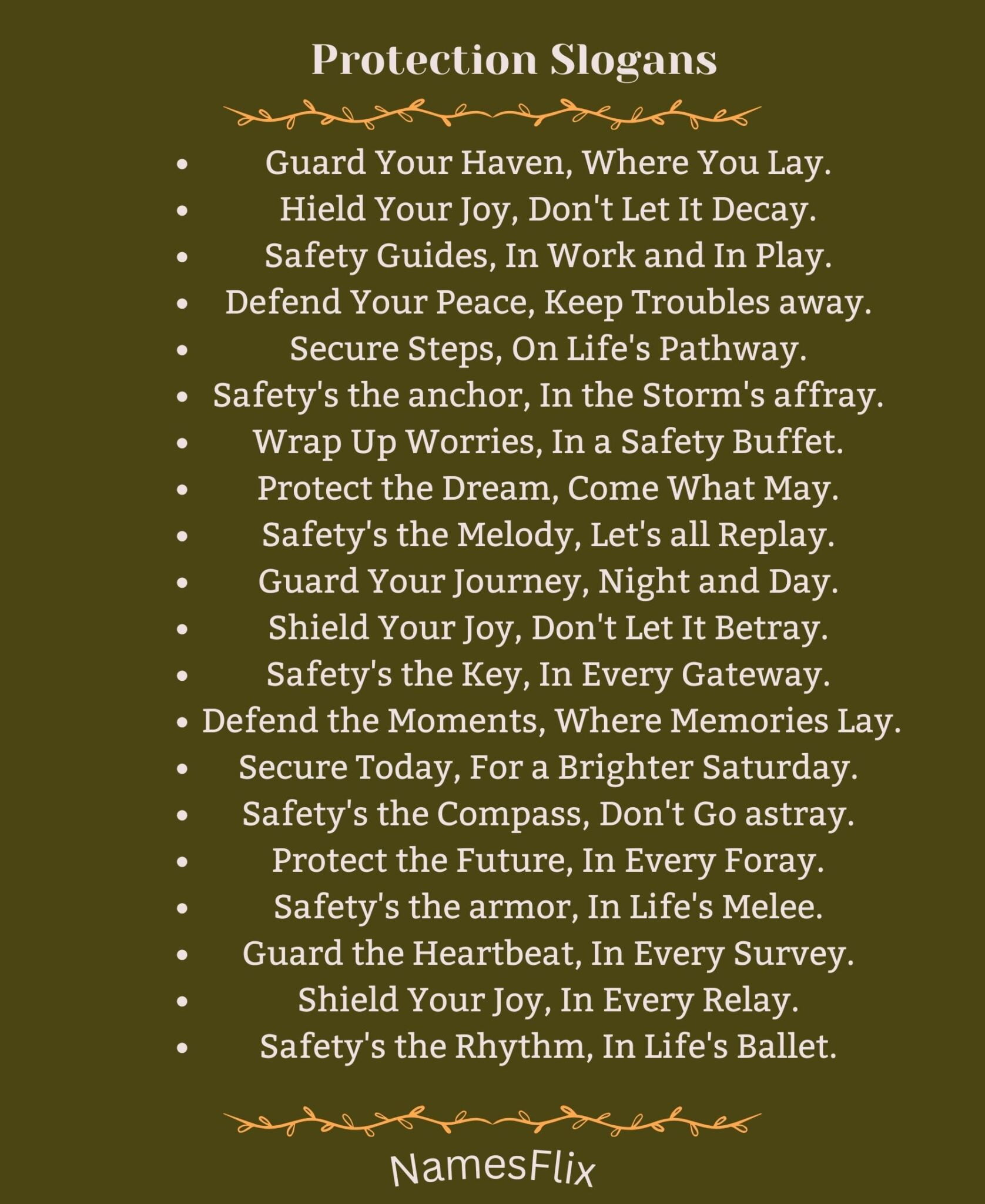 750+ Cool Protection Slogans, Sayings And Taglines