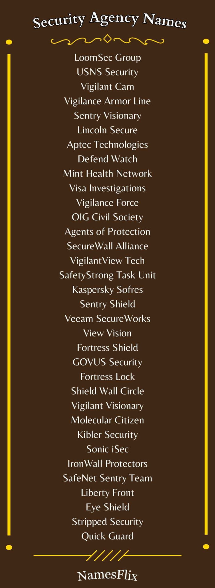 1200+ Security Company Names Ideas to Safeguard and Serve