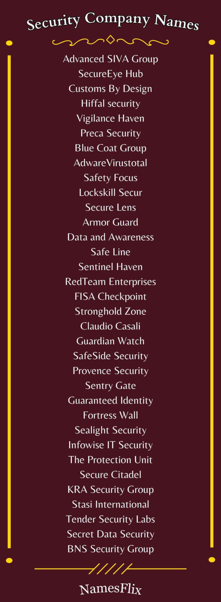 1200+ Security Company Names Ideas to Safeguard and Serve
