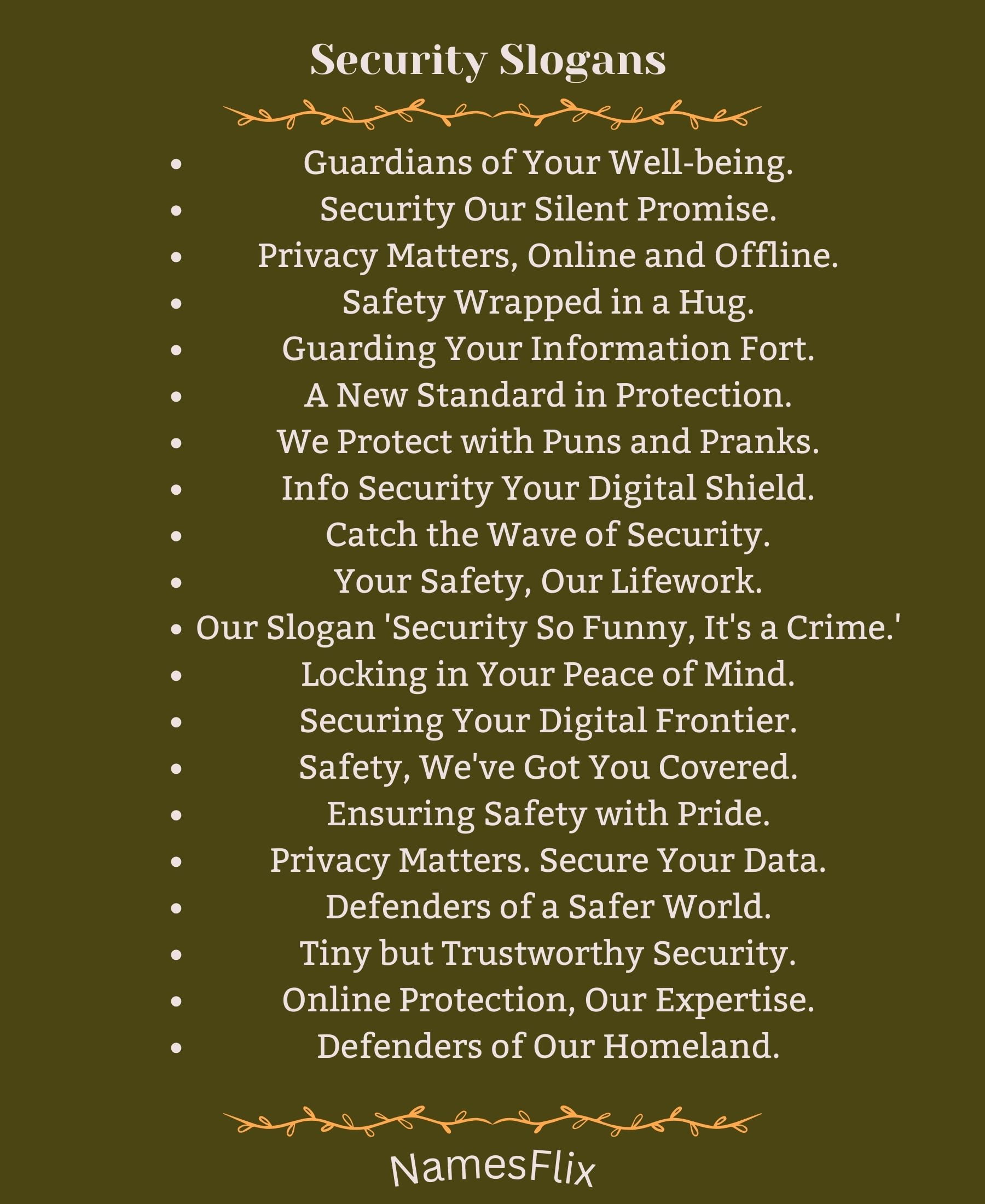 635+ Creative Security Slogans that Ensure Peace of Mind