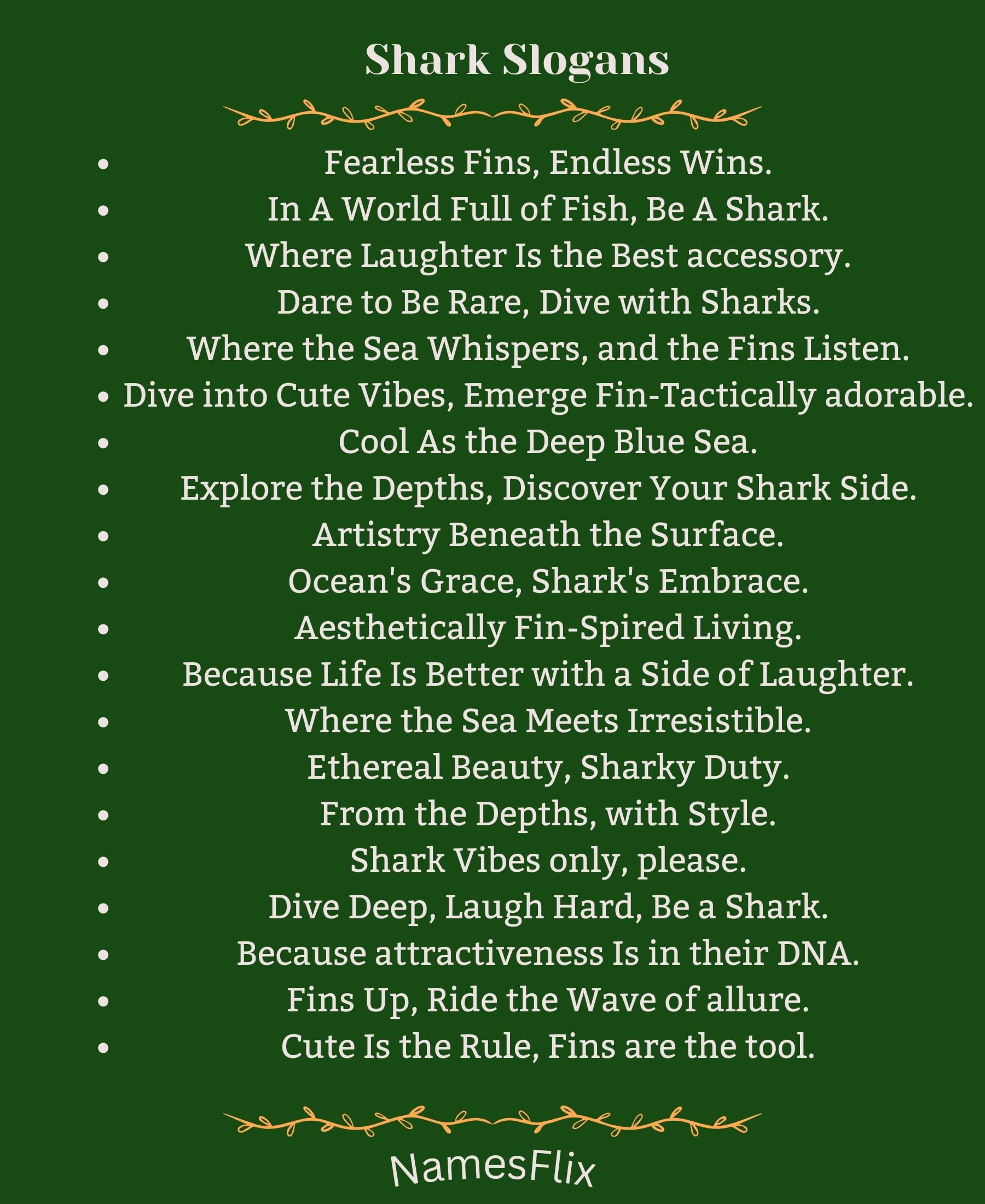 565+ Perfect Shark Slogans, Sayings and Taglines Ideas